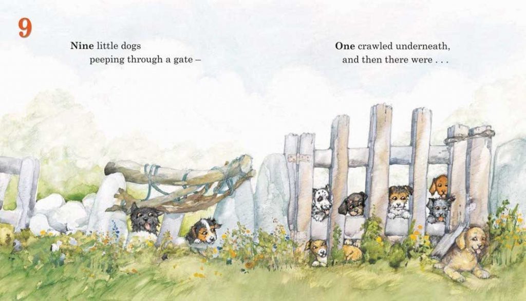 Ten Little Dogs by Ruth Brown - School Reading List review