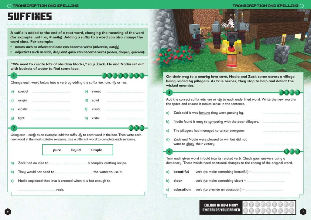 Minecraft Official Workbooks | School Reading List